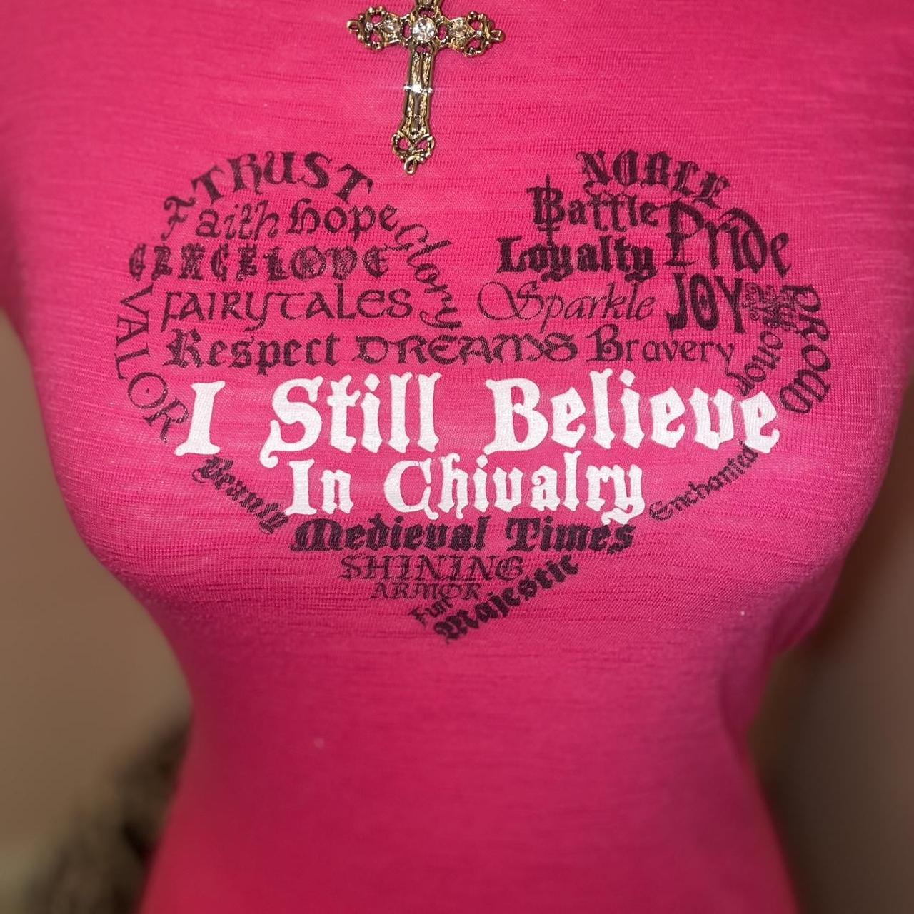 Hot pink Y2K raunchy baby tee USA made, 100%... - Depop