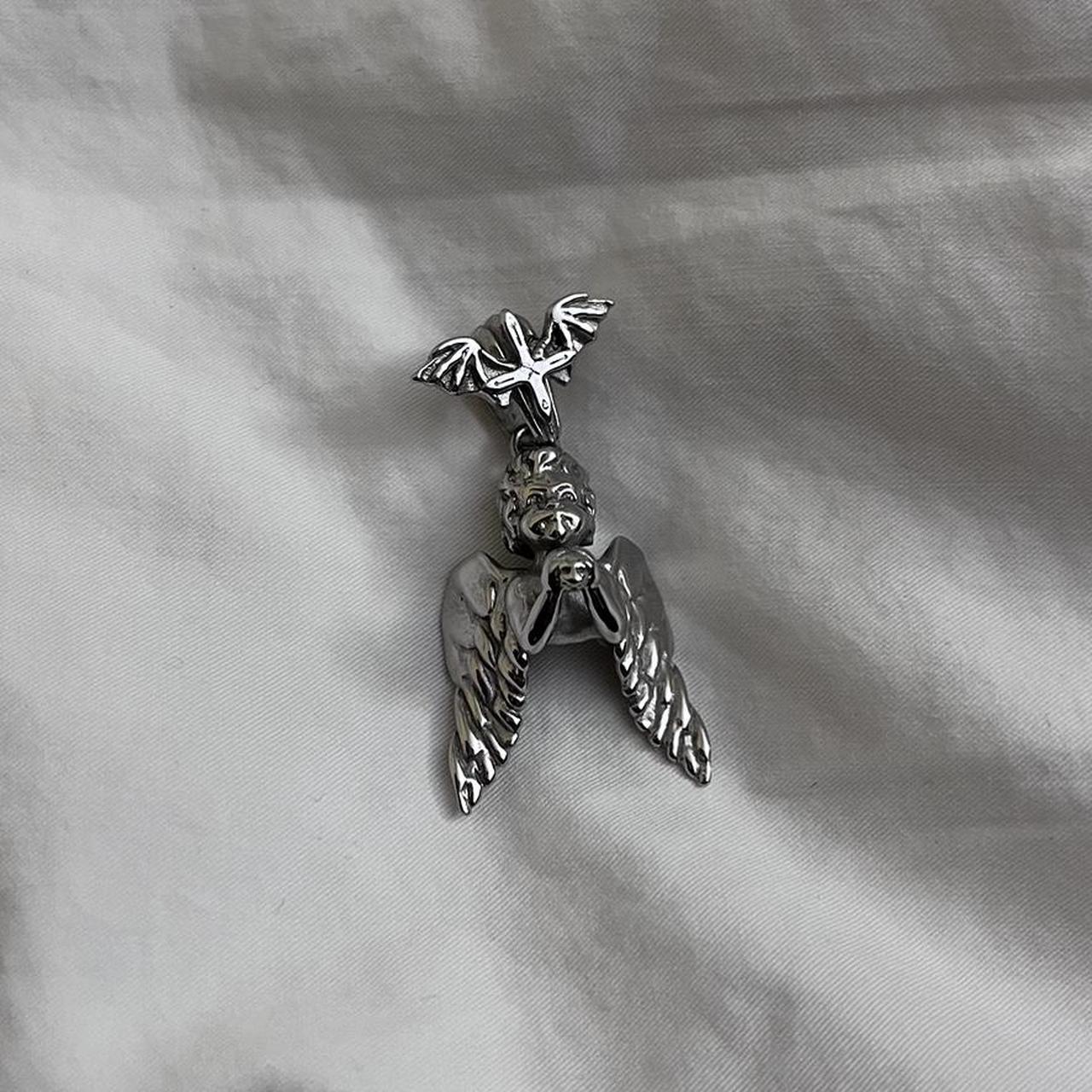 Hard Jewelry Angel pendant Stainless steel In... - Depop