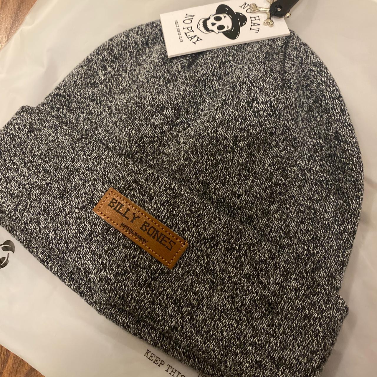 billy bones beanie brand new with tags and bag. grey... - Depop