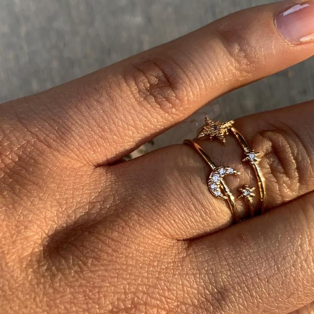 Cute moon and star ring from earthbound One size... - Depop