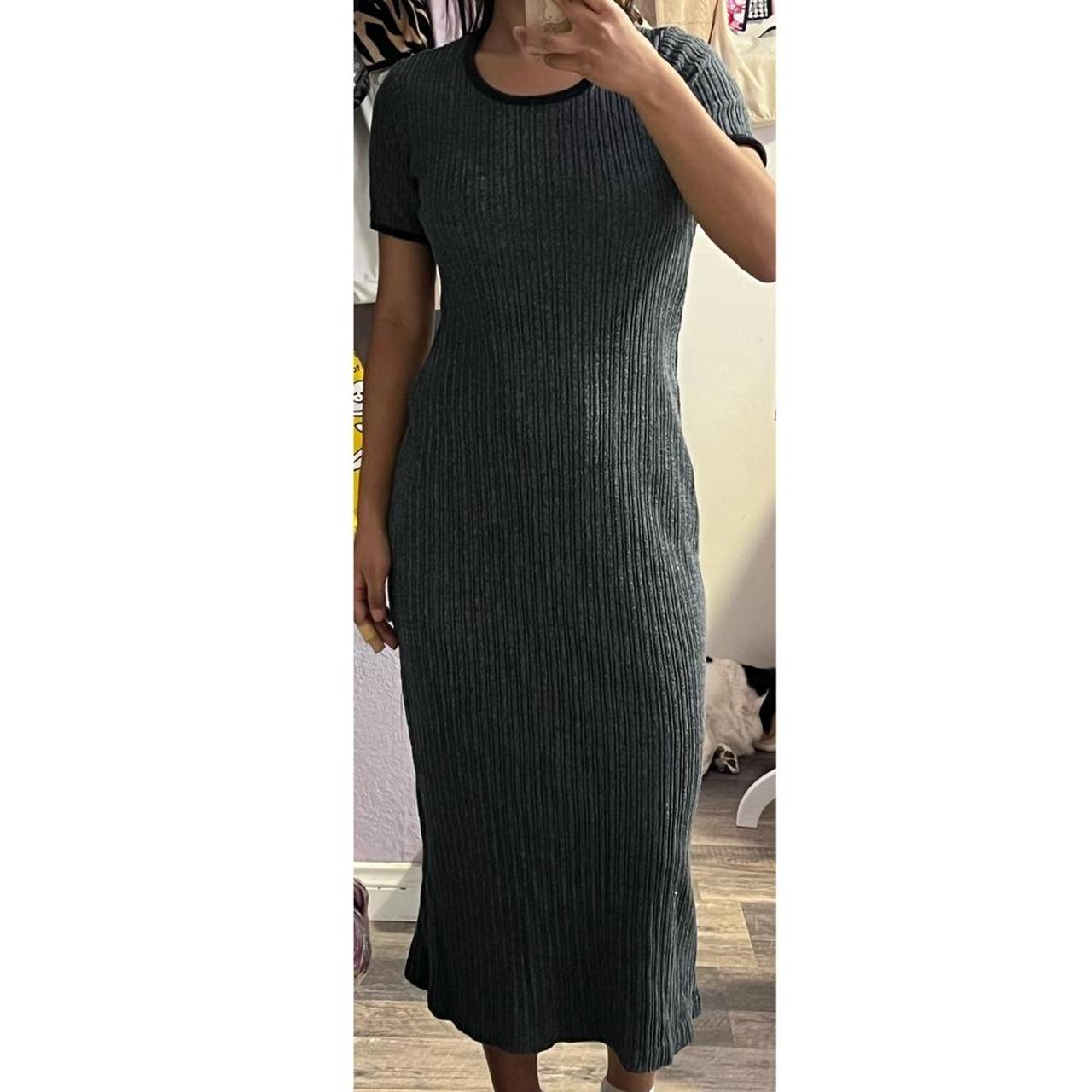 2000s y2k maxi ribbed dress brand: xhilaration... - Depop