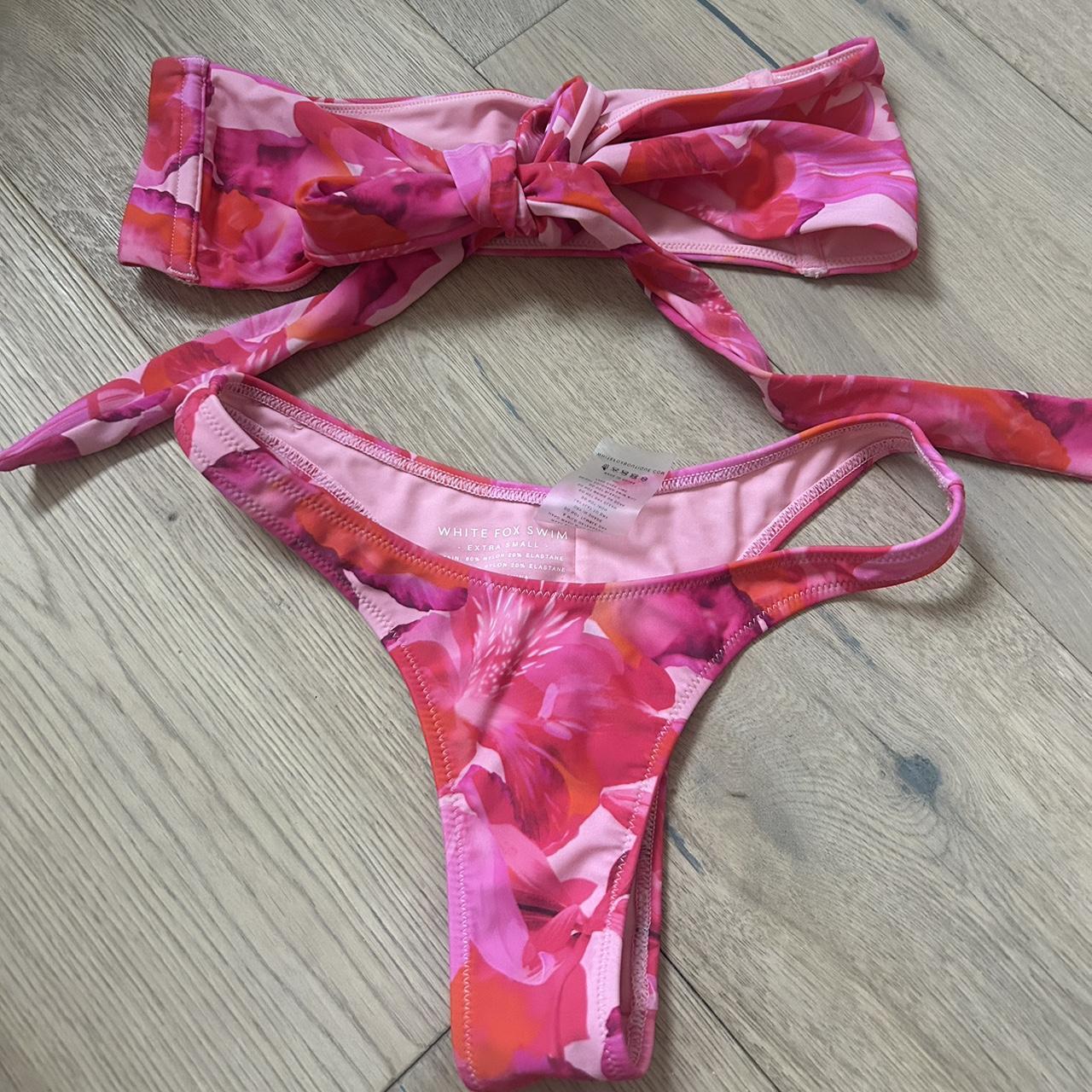 Cutest white fox swimsuit!! Has one snag other than... - Depop