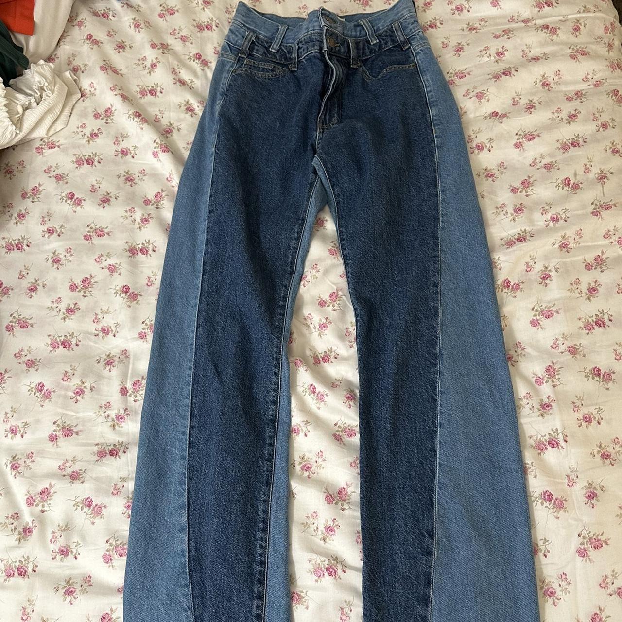 Zara two toned jeans - Depop