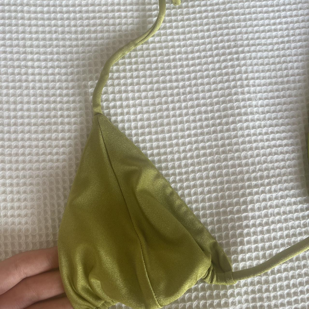 VDM bikini set nicest pistachio colour only worn... - Depop