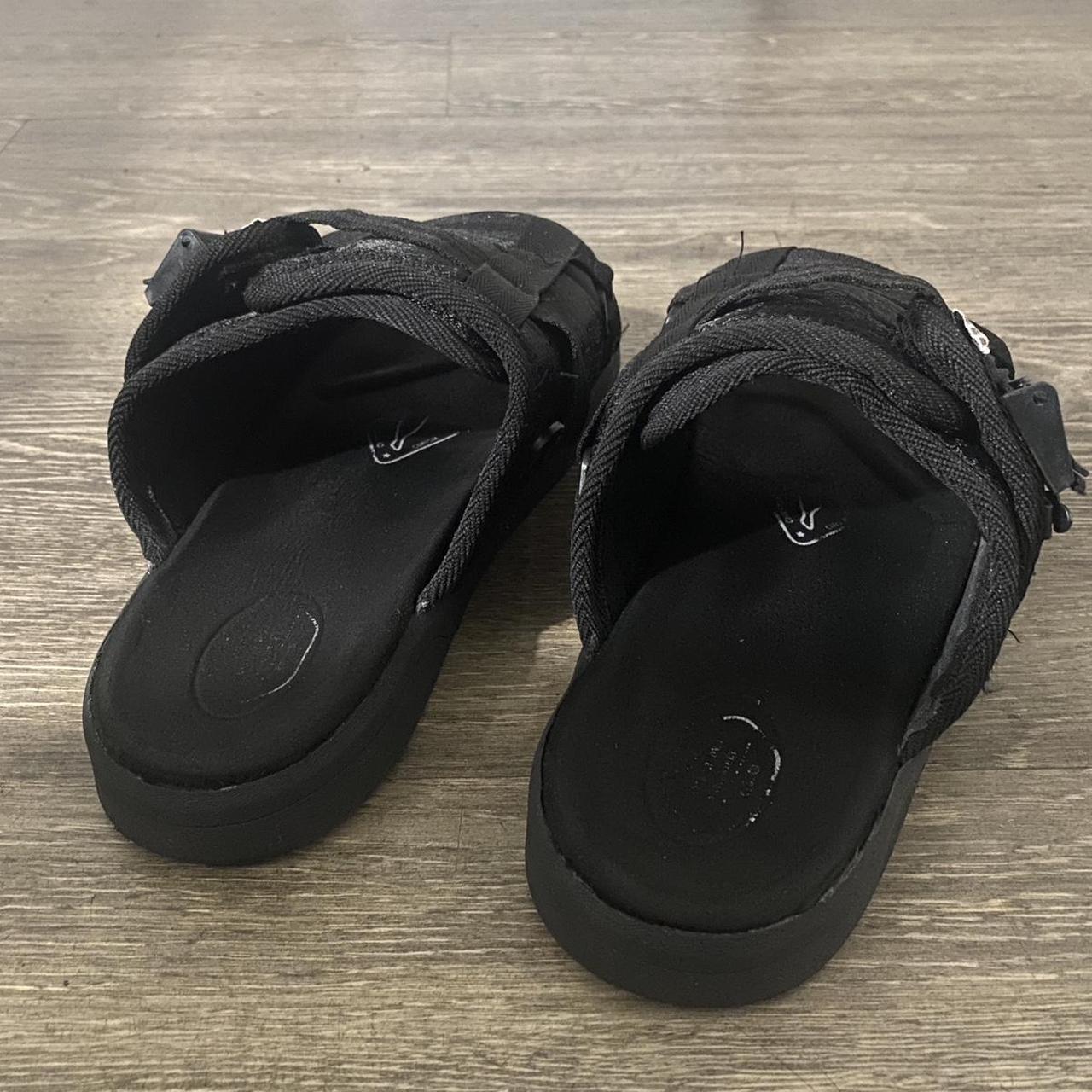 OG Visvim Christo Sandal - All Black Size: XL (12... - Depop