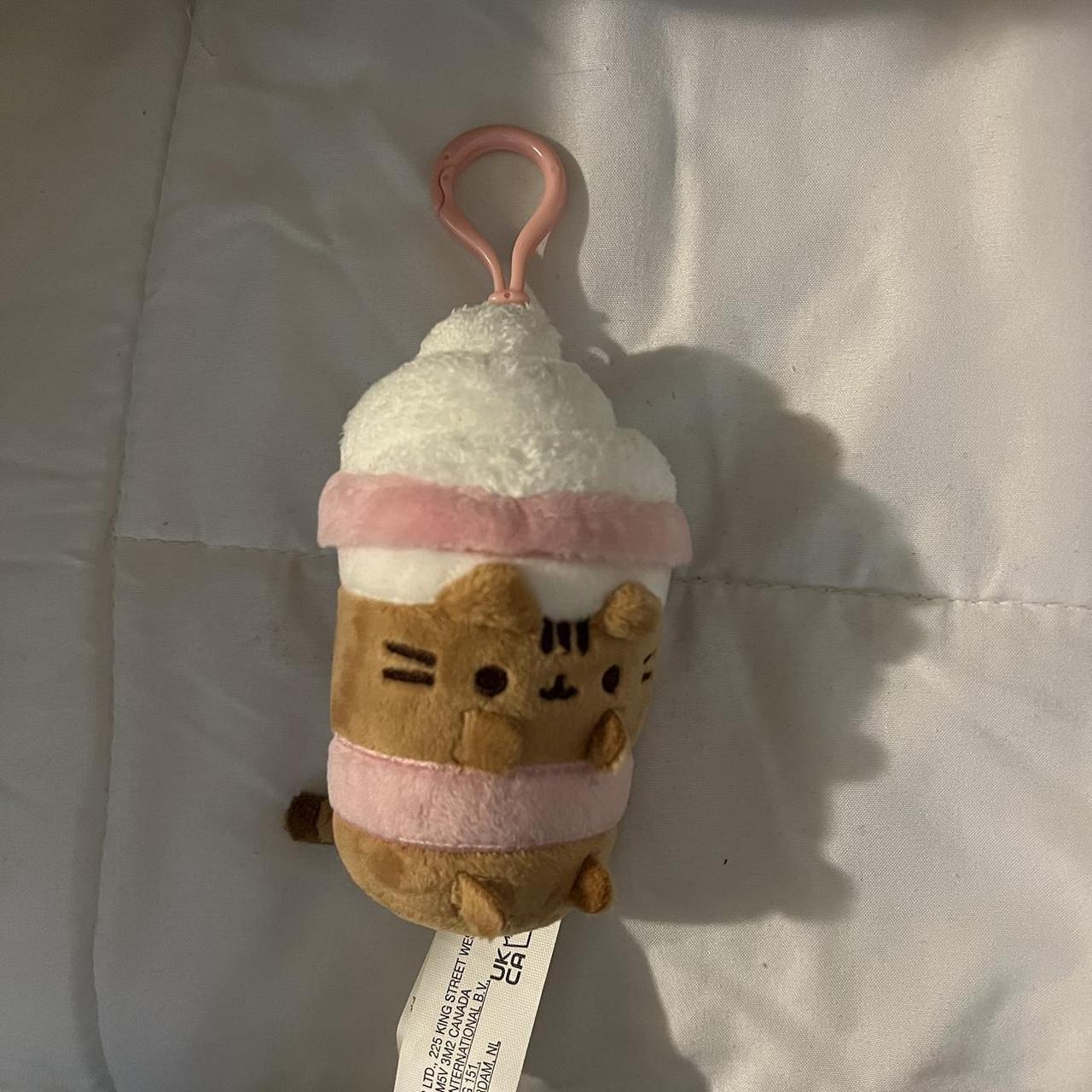 pusheen milkshake/food plushy clip -never used by... - Depop
