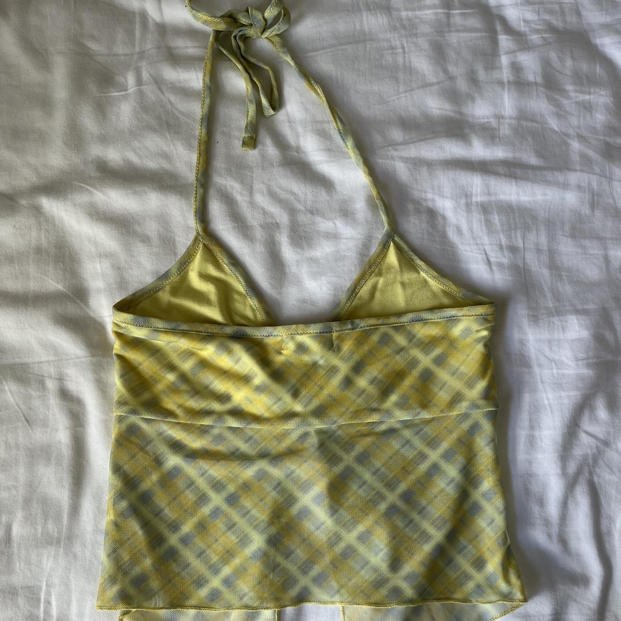 Cutest yellow halter neck crop from glassons - Depop
