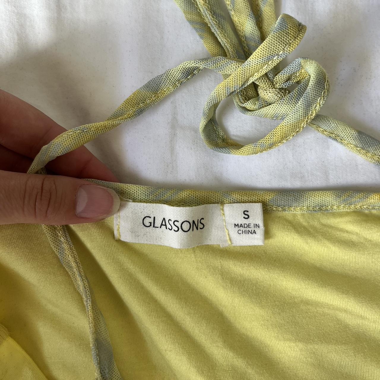 Cutest yellow halter neck crop from glassons - Depop