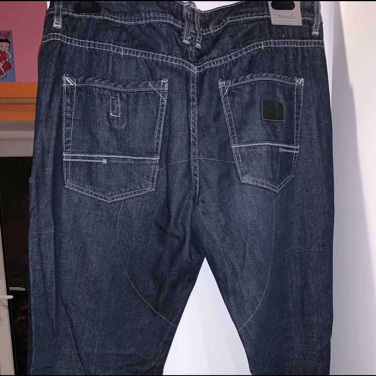 Bench denim cargo style trousers in great condition... - Depop