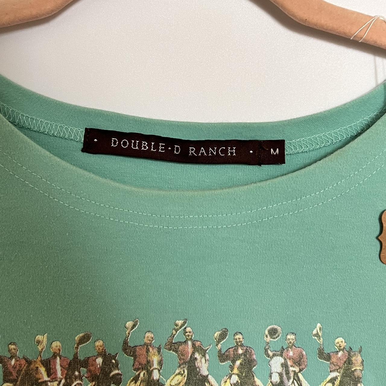 Teal Blue Double D Ranch Tee Shirt perfect... - Depop