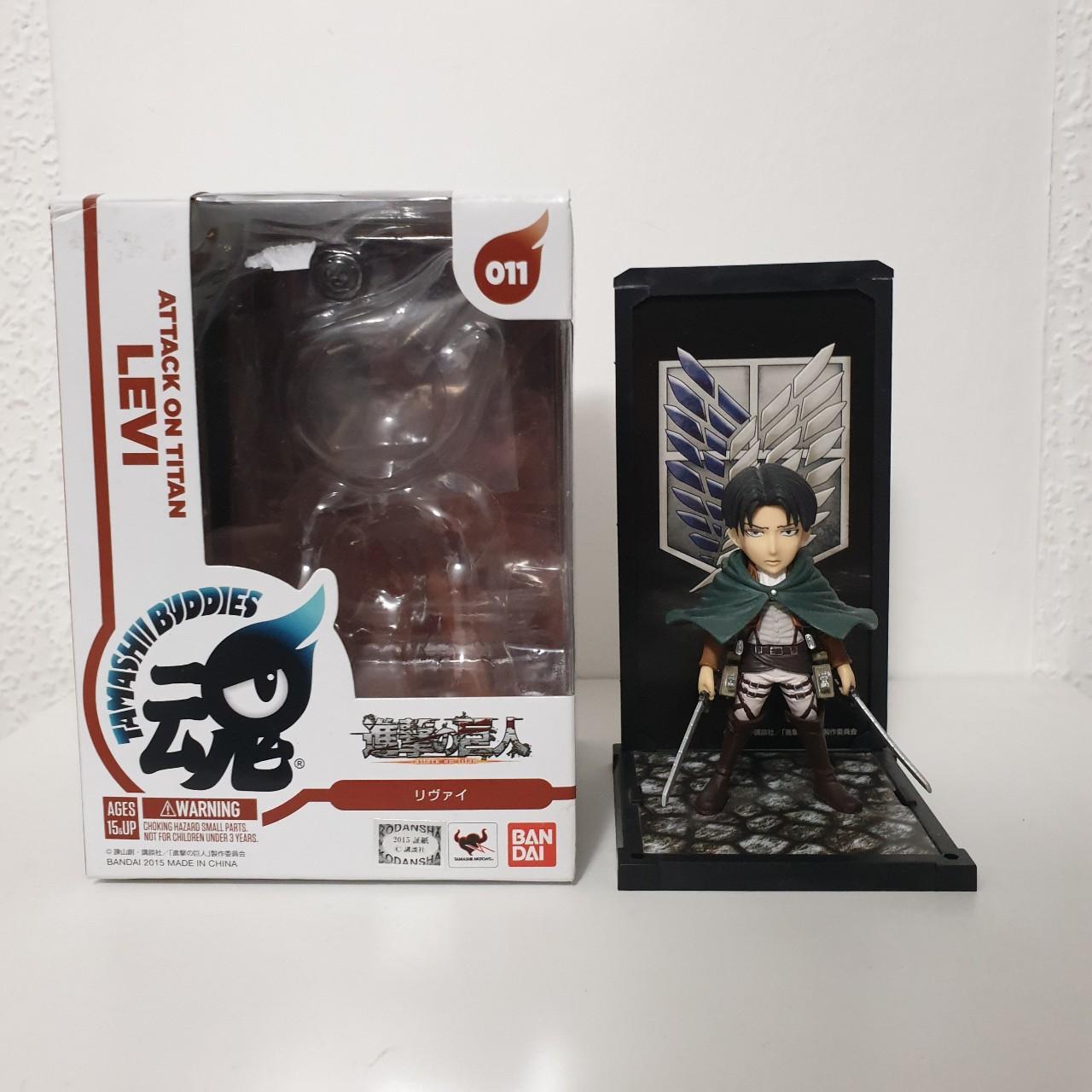 Attack on titan Levi Figure Used, displayed for a... - Depop