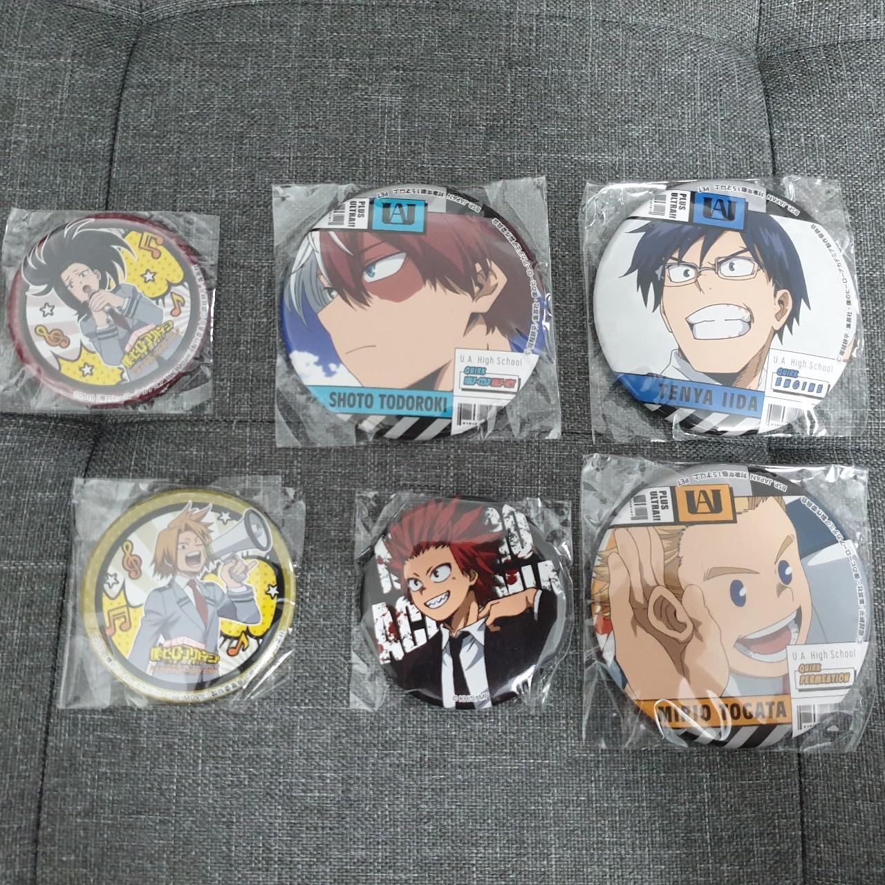 My hero academia badge bundle UK only. Postage... - Depop
