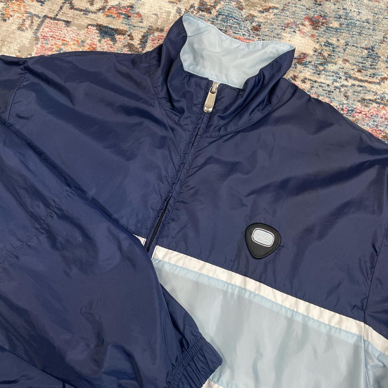 Nike Men's Navy and Blue Jacket | Depop