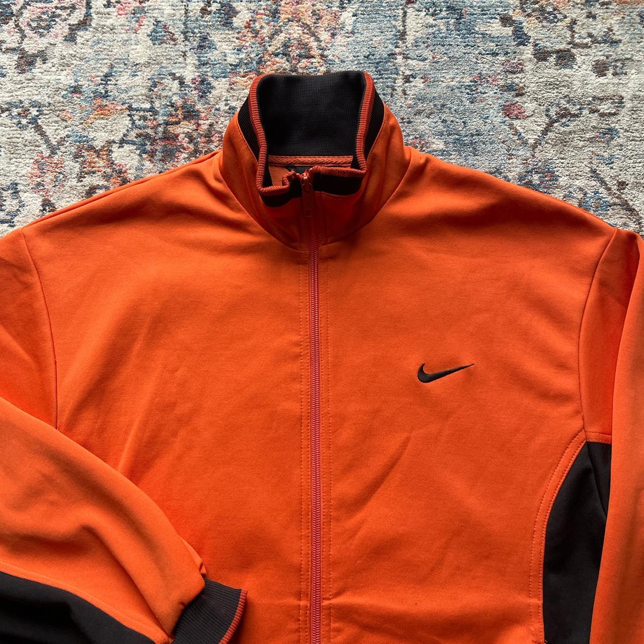 Vintage Nike orange spell out jacket - Small Nike... - Depop