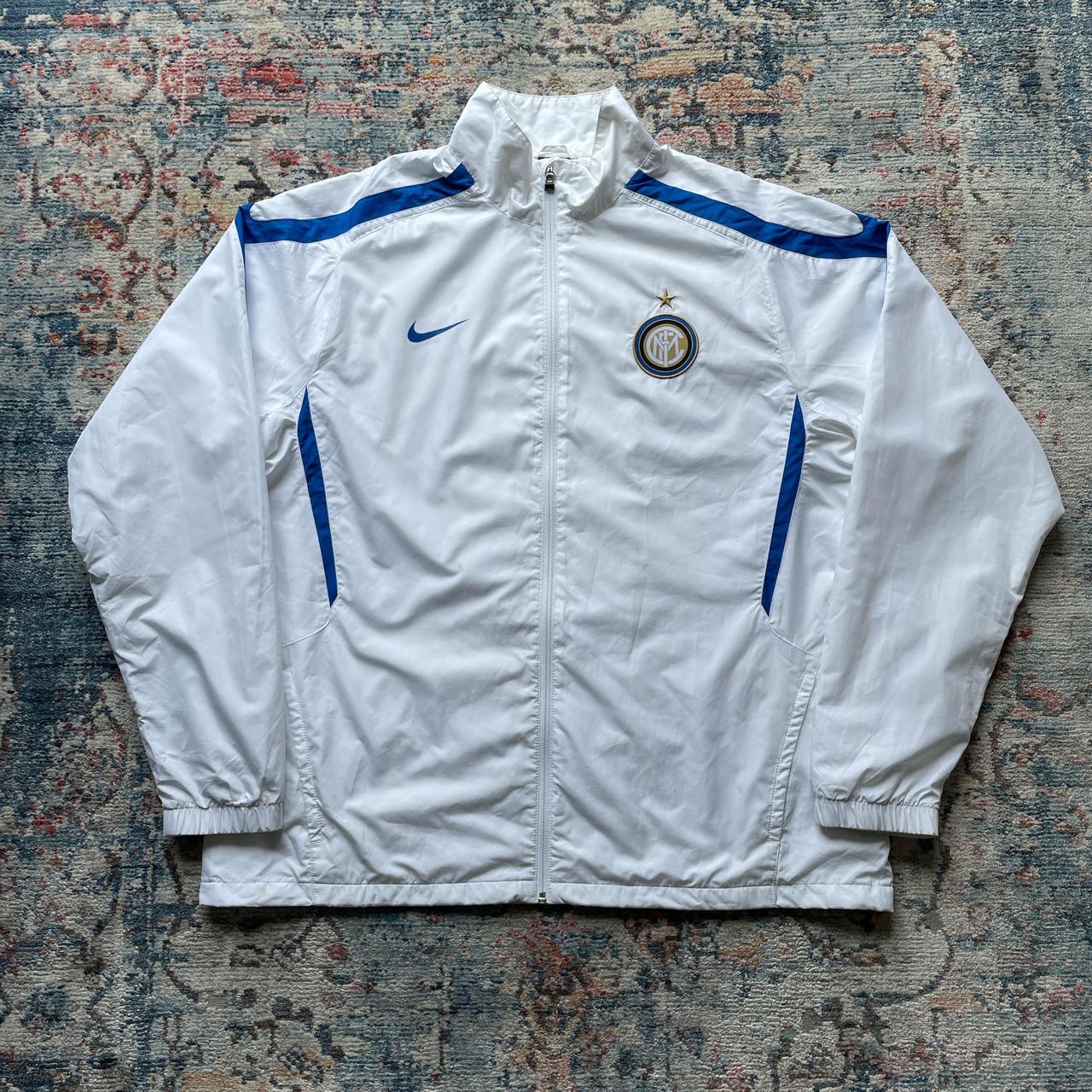 Inter Milan Nike white football training jacket -... - Depop