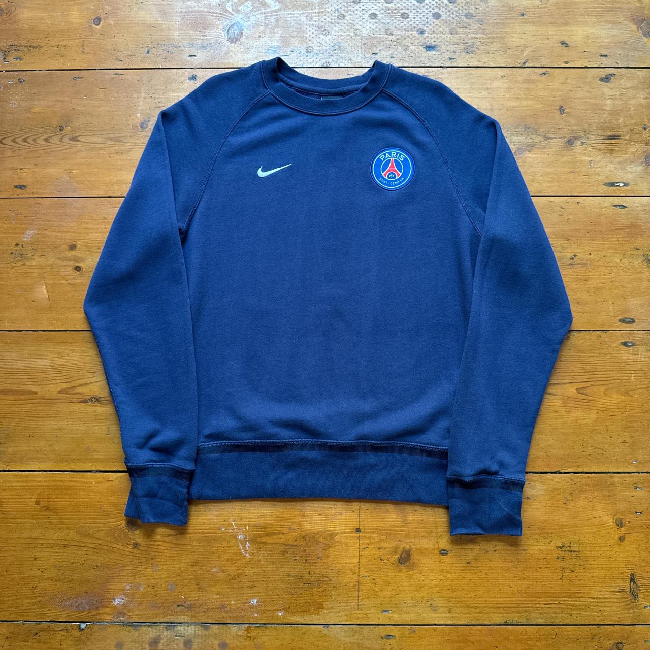 Vintage PSG Nike navy sweatshirt - Small PSG Nike... | Depop