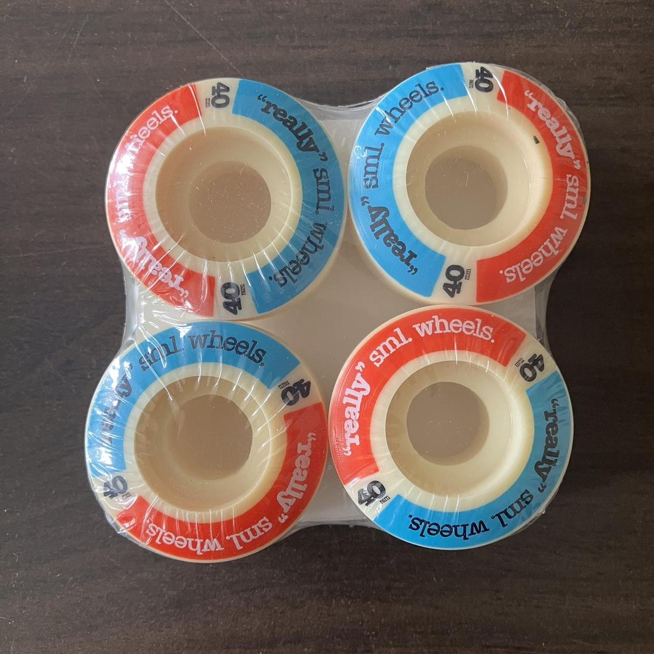 New in wrap SML wheels really small wheels in 40mm... - Depop