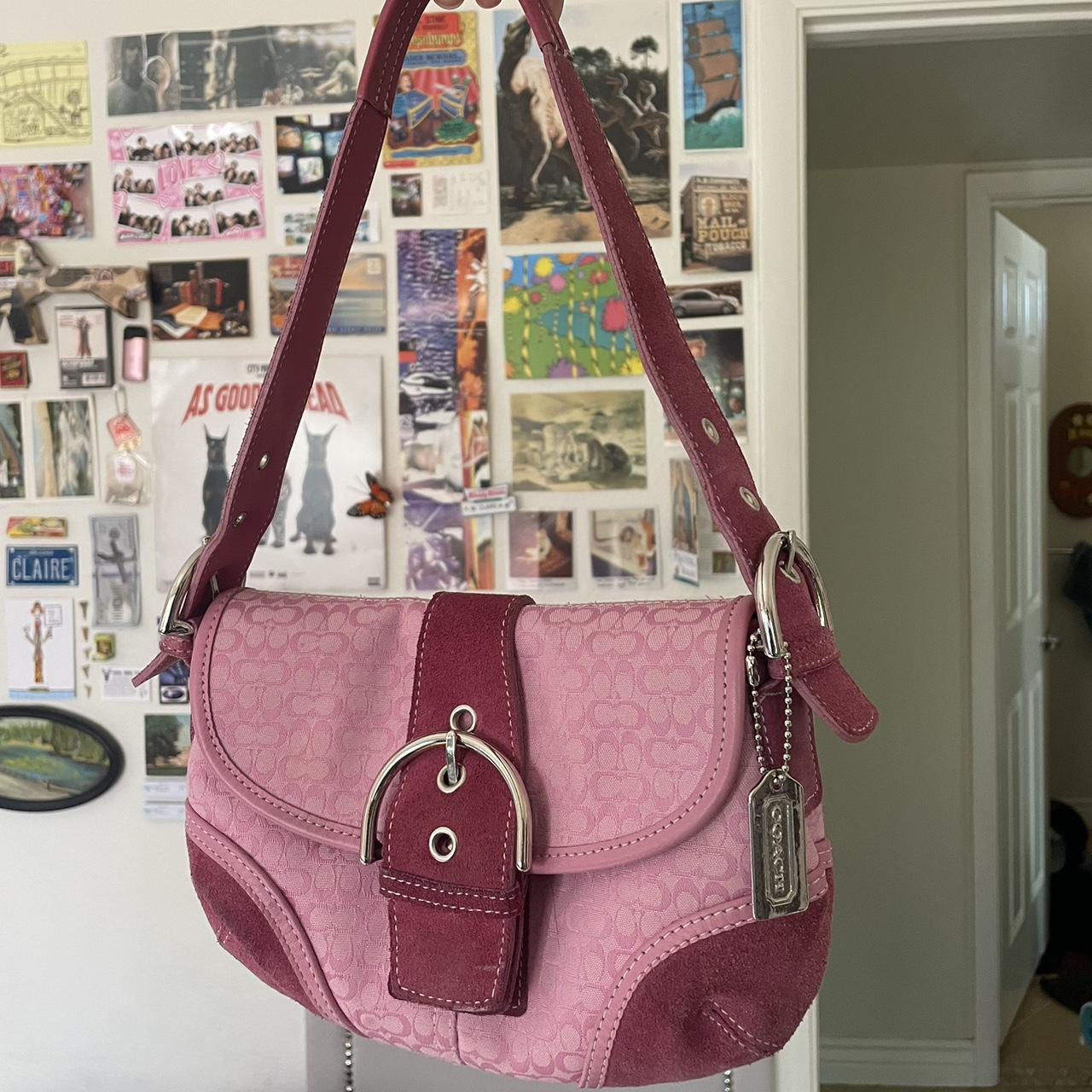 vintage y2k pink coach bag mini small purse this is... - Depop