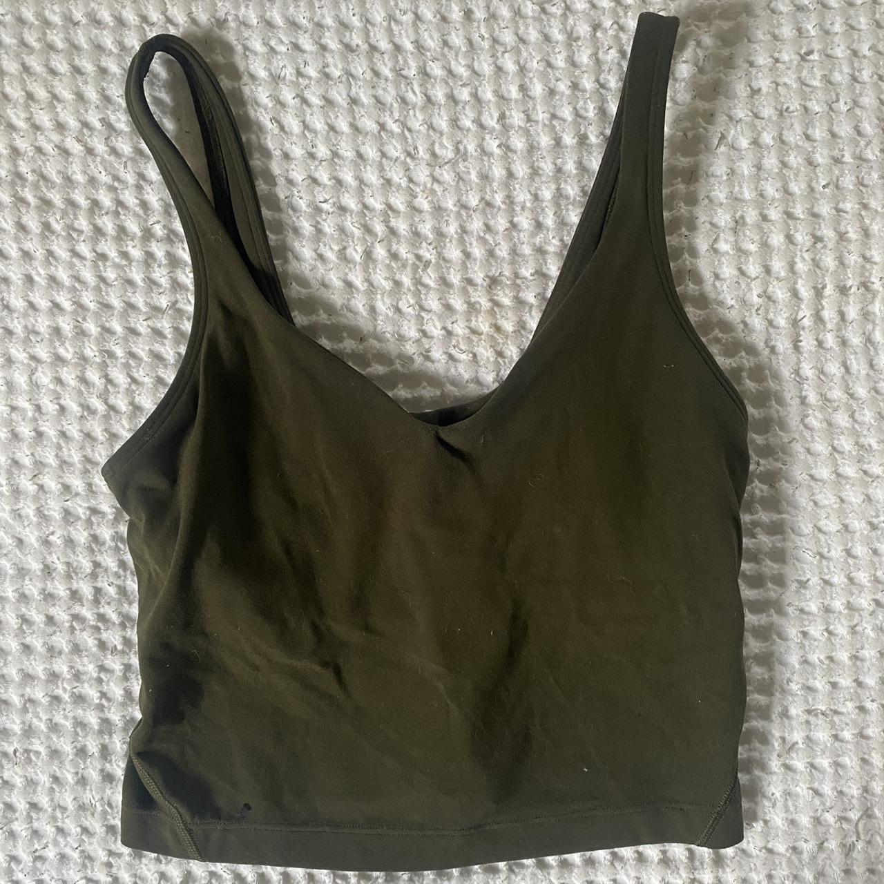 Lululemon align tank in olive green size 2. Comes... - Depop