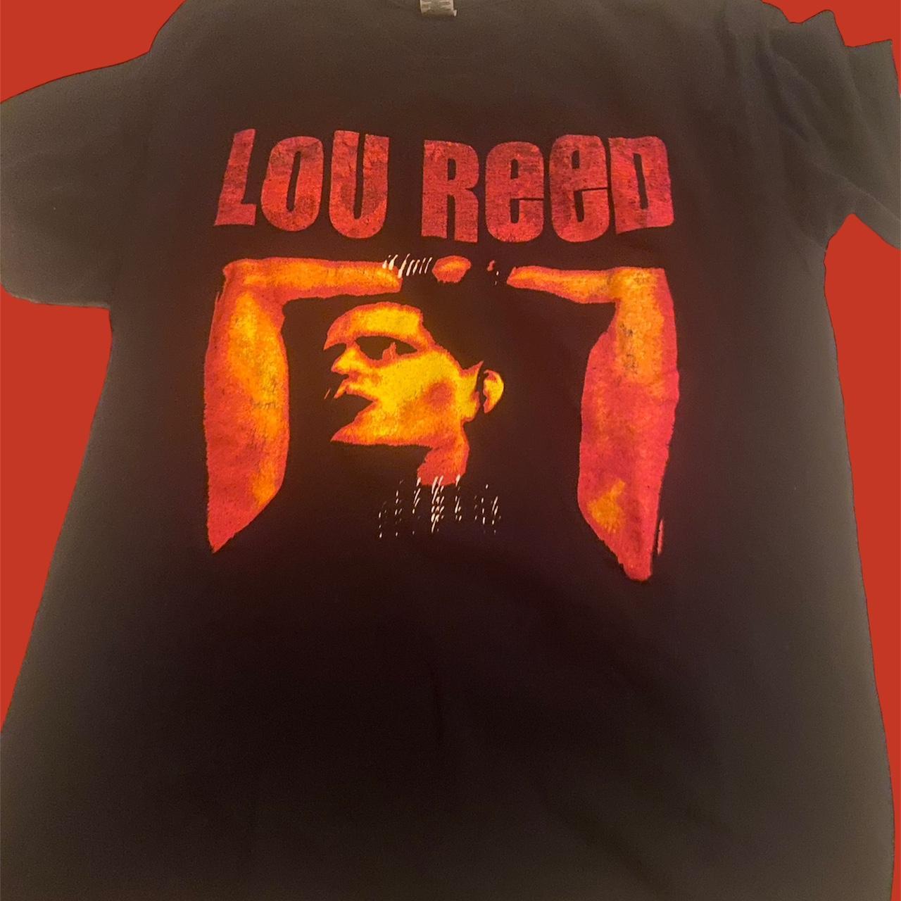 vintage lou reed graphic band tee 4 all da glam... - Depop