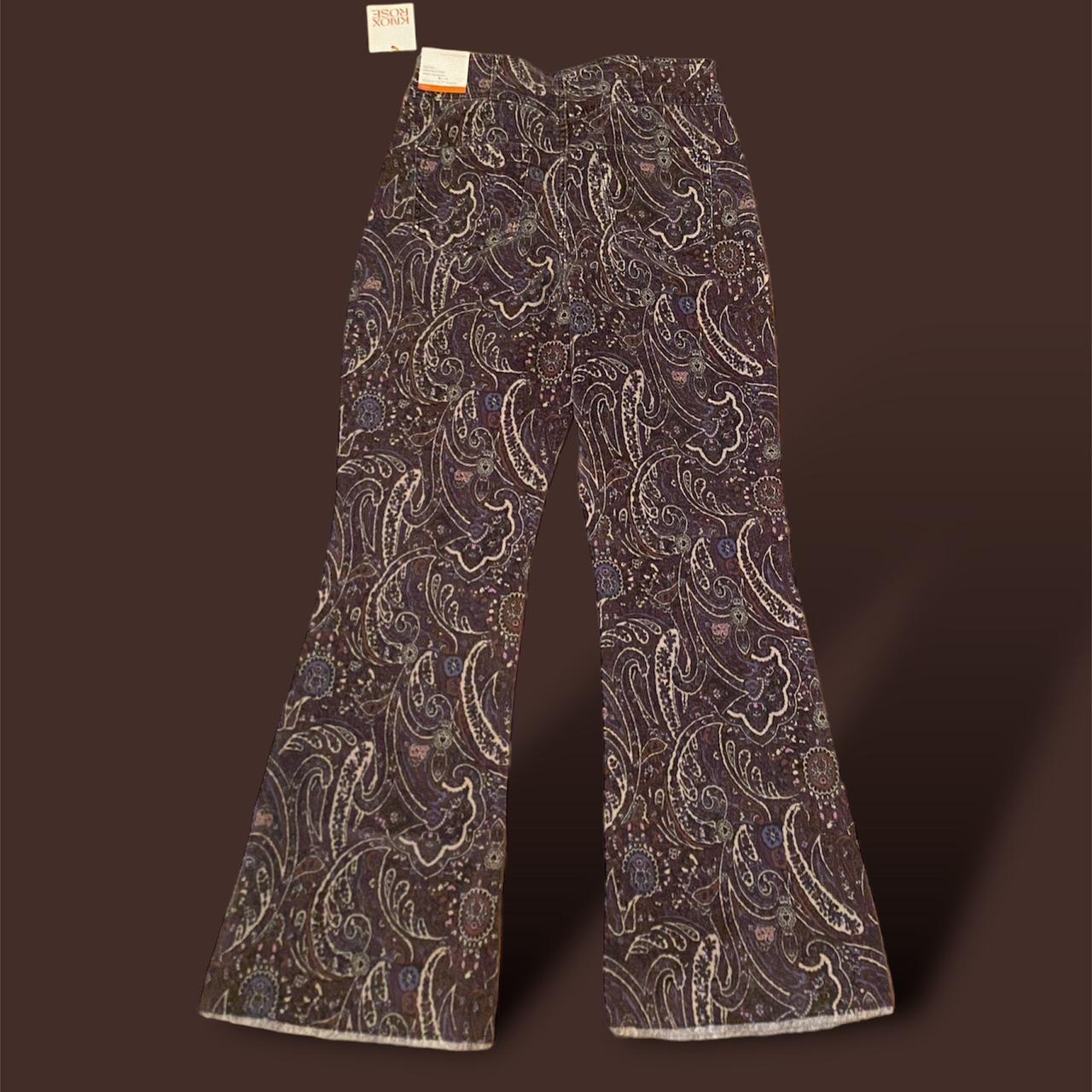 flared purple detailed pants (NEVER WORN !! NOT... - Depop