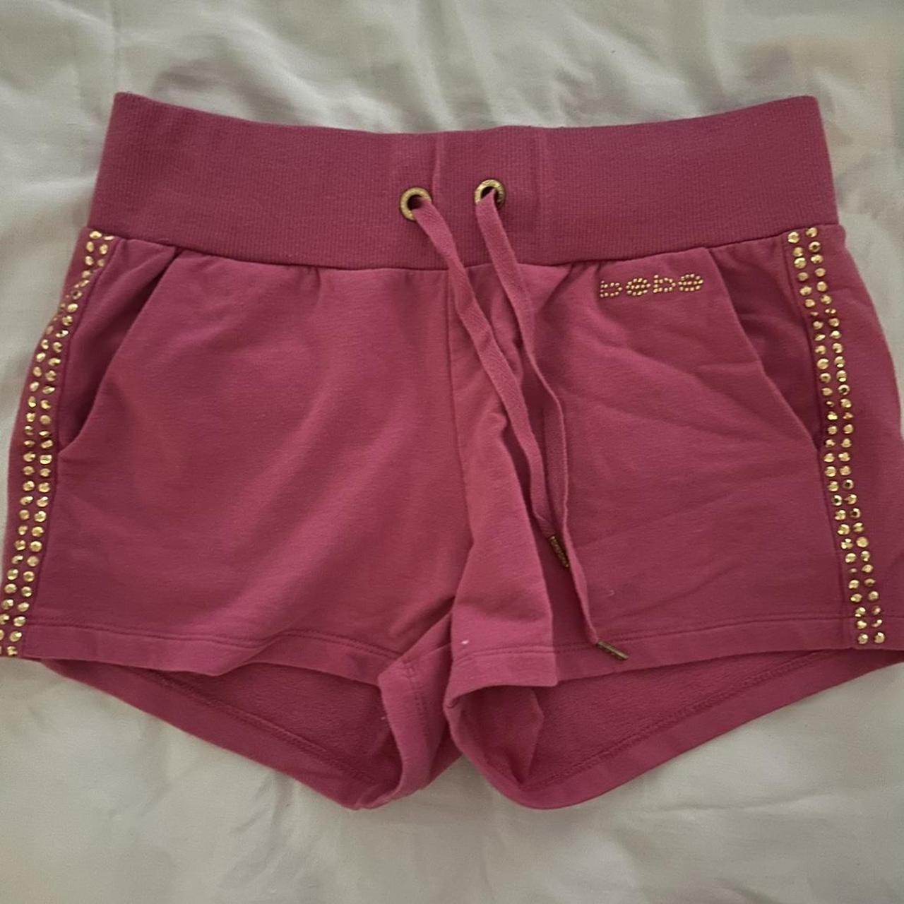 Vintage Bebe pink booty shorts. Super cute and y2k.... - Depop