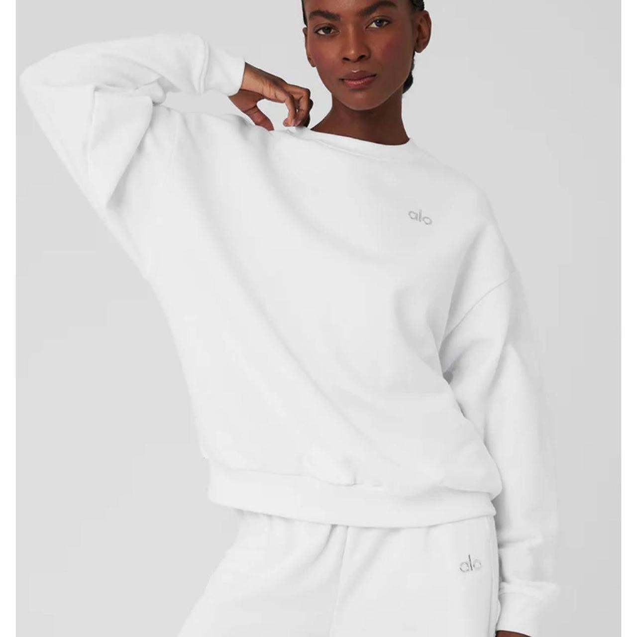 Alo Accolade Crew Neck Pullover - rp: $195 - open... - Depop