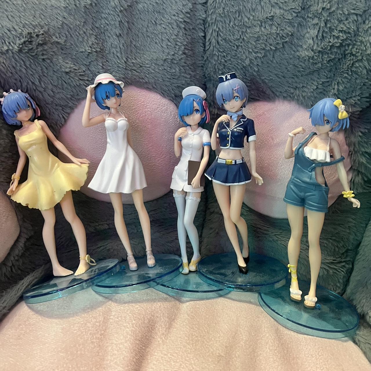 N/O rezero rem mini figures SECOND AND THIRD FIGURE... - Depop