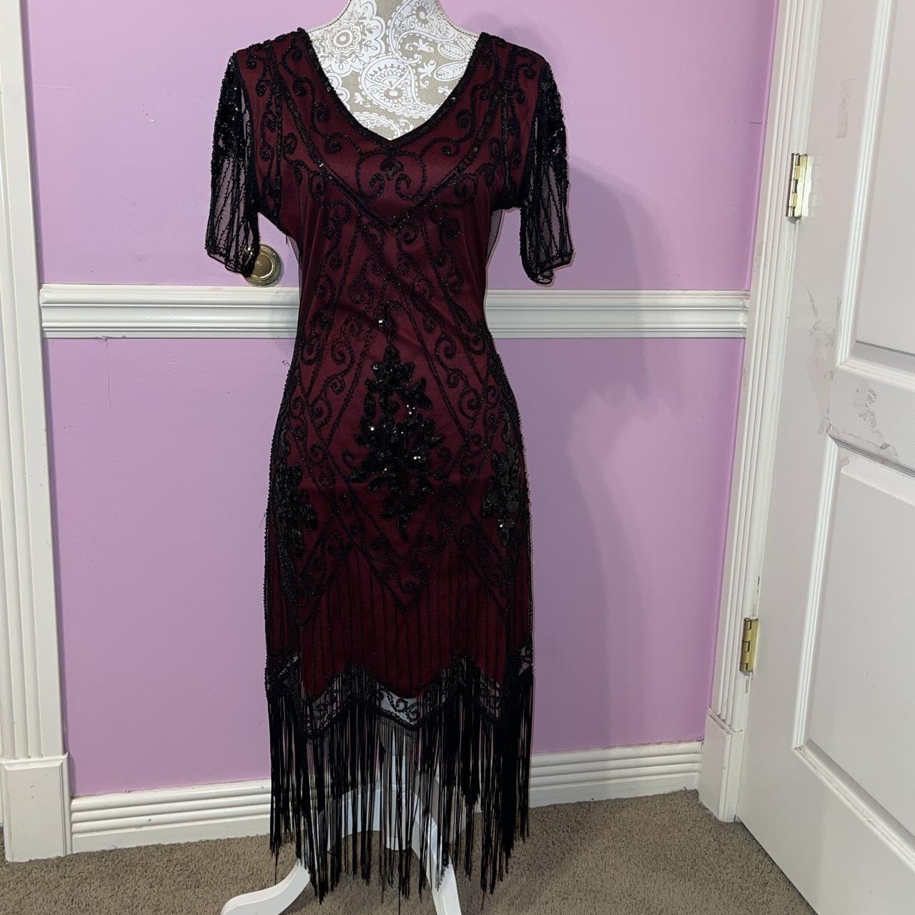 Babeyond 1920s vampire goth flapper prom... - Depop