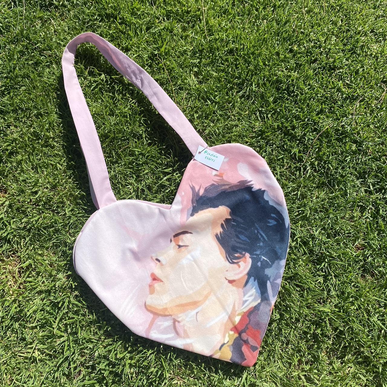 HARRY STYLES HEART TOTE 🩷 The cutest double lined... - Depop