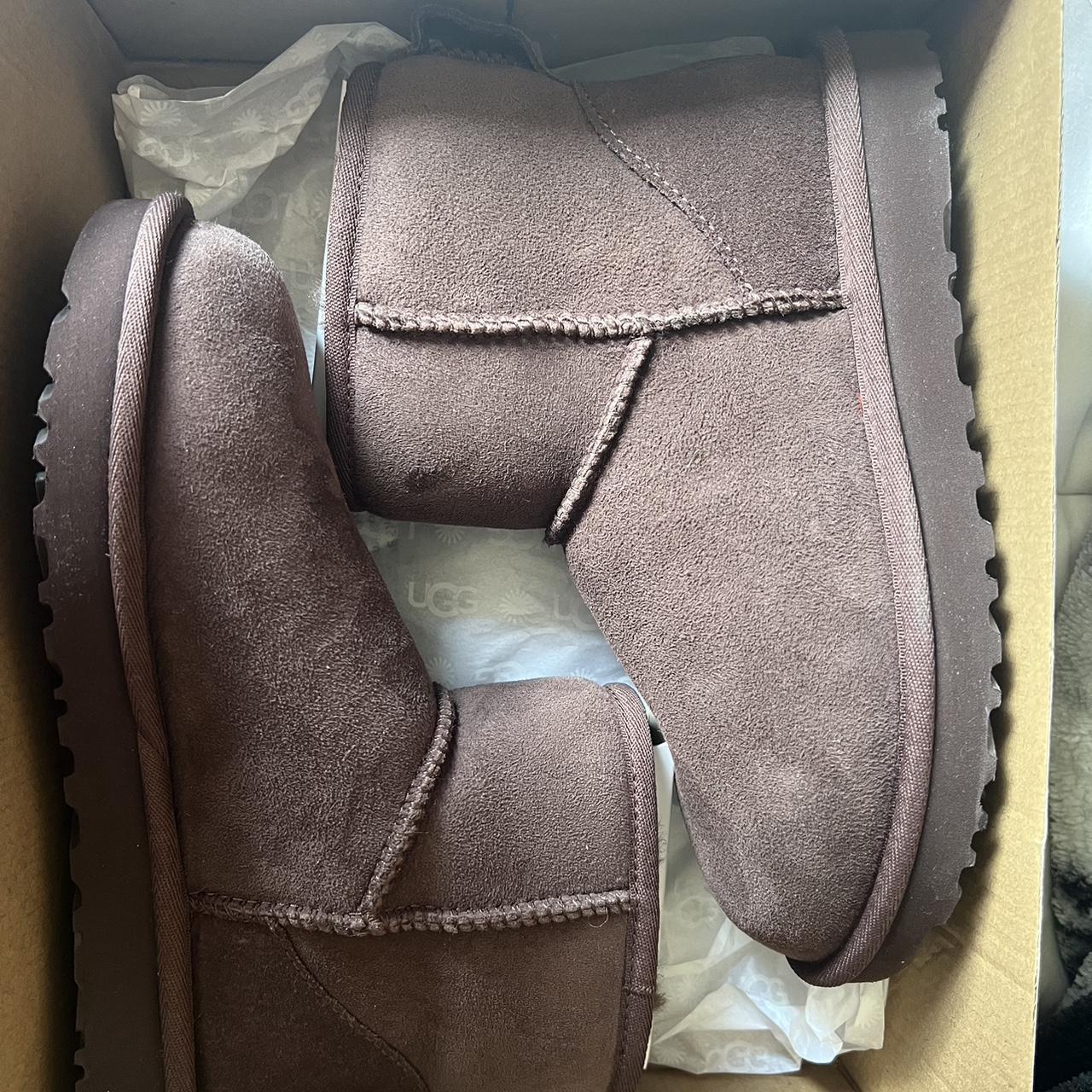 brown classic mini II uggs worn once im a women’s... - Depop