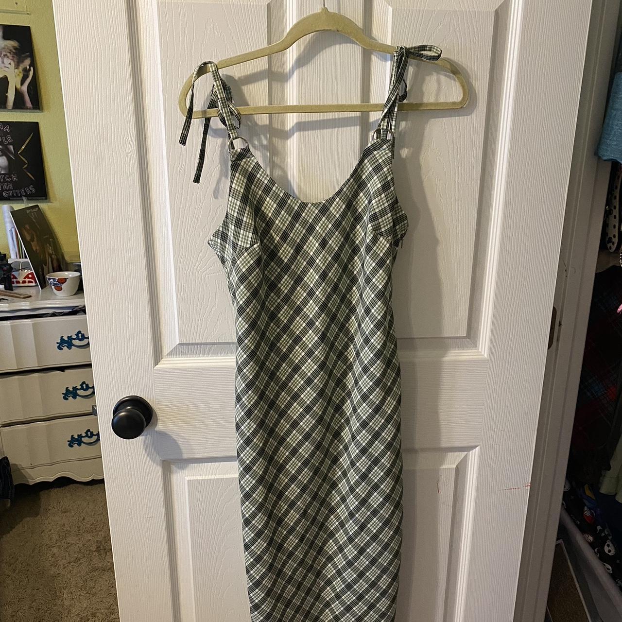 ragged priest plaid maxi dress size medium excellent... - Depop