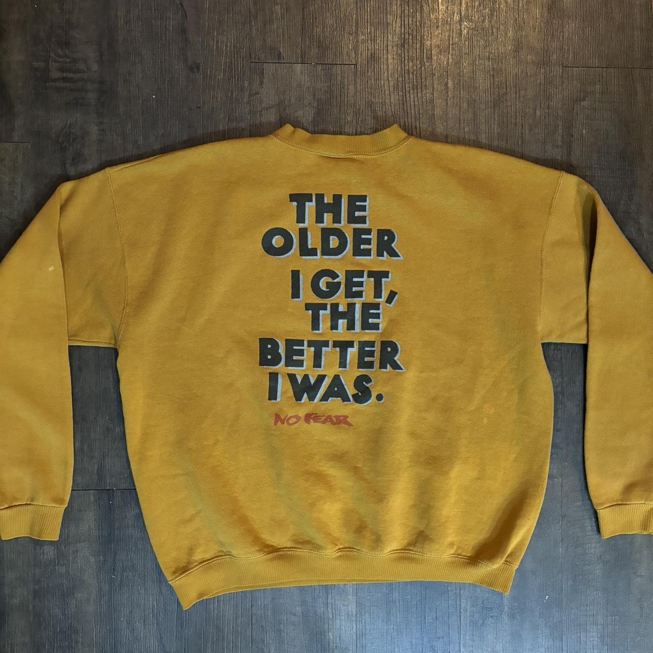 Vintage 90s no fear sweatshirt front and back logo... - Depop