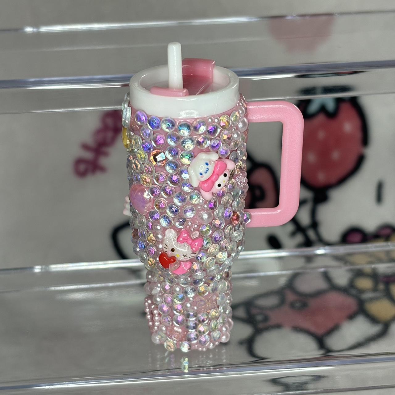 bedazzled mini pink stanley 🩷 hello kitty 🩷 comes... - Depop