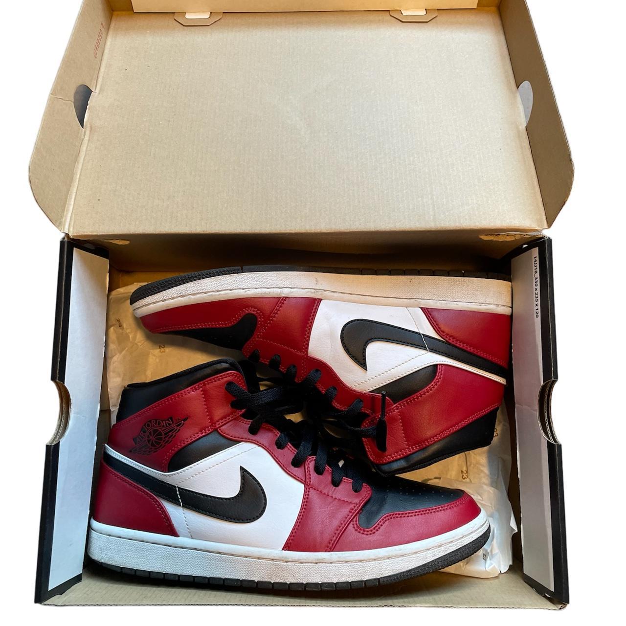 Jordan 1 Mids Chicago (Black Toe) Resell Price -... - Depop