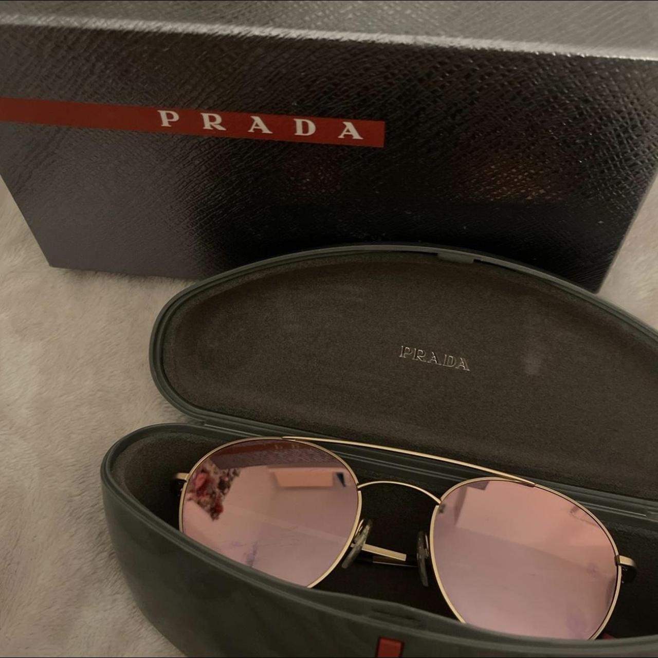 PRADA GOLD AVIATOR sunglasses 🤎 100% authentic 🤎... - Depop