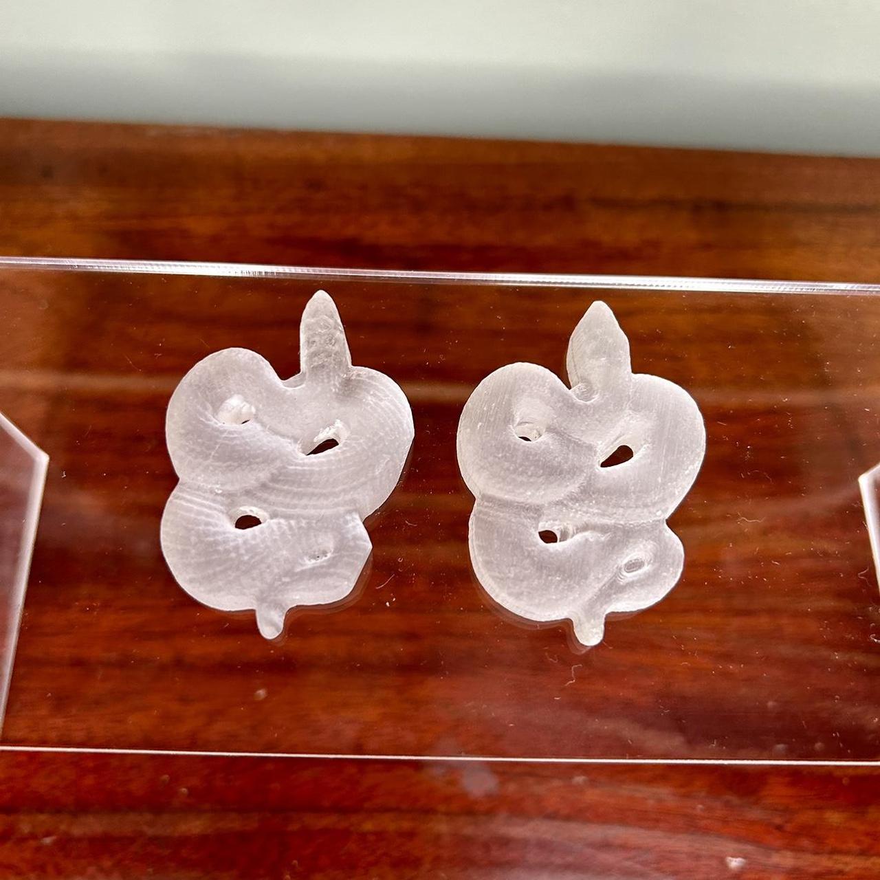 This listing is for ONE selenite snake chosen at... - Depop