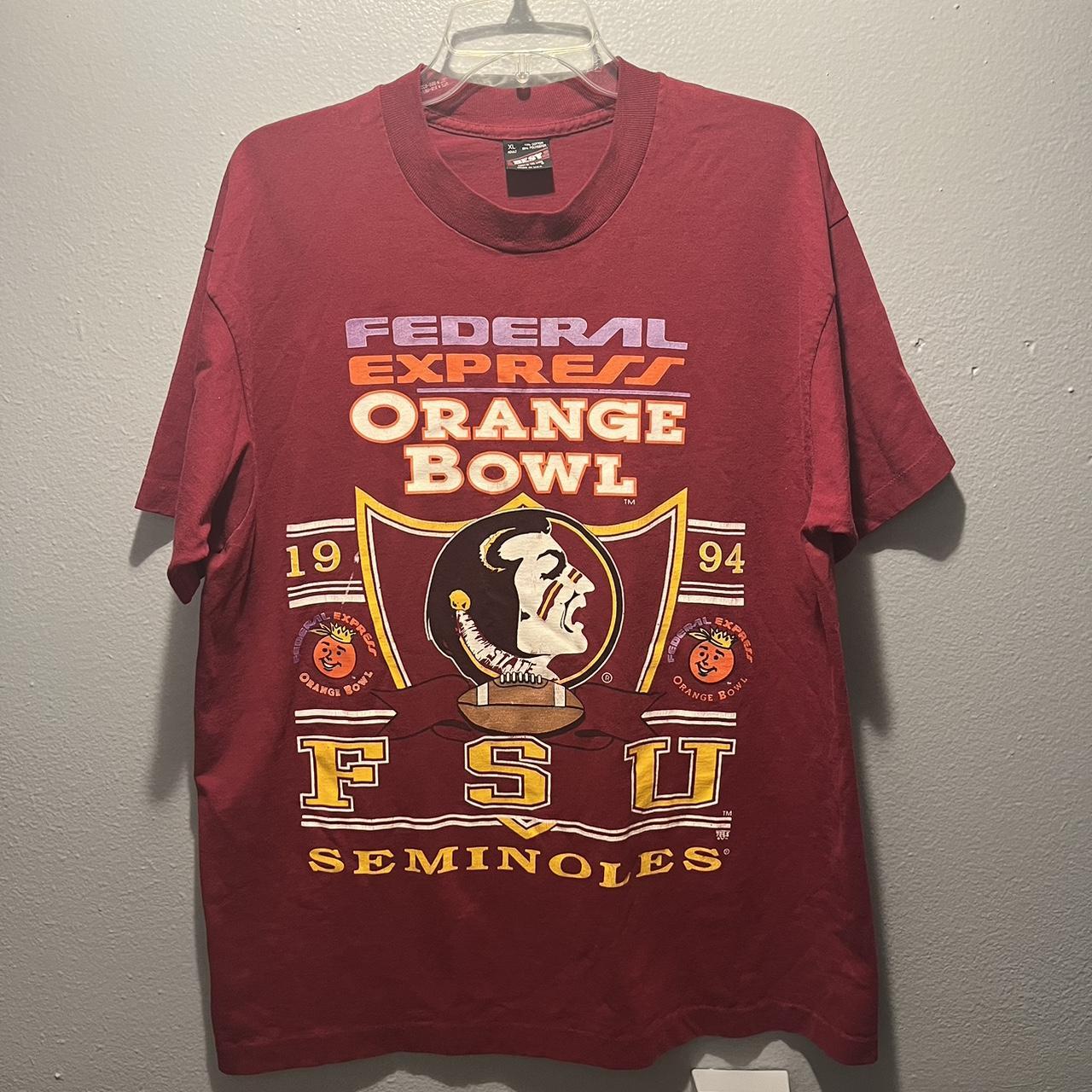 Vintage 1994 Florida State Seminoles Orange Bowl... - Depop
