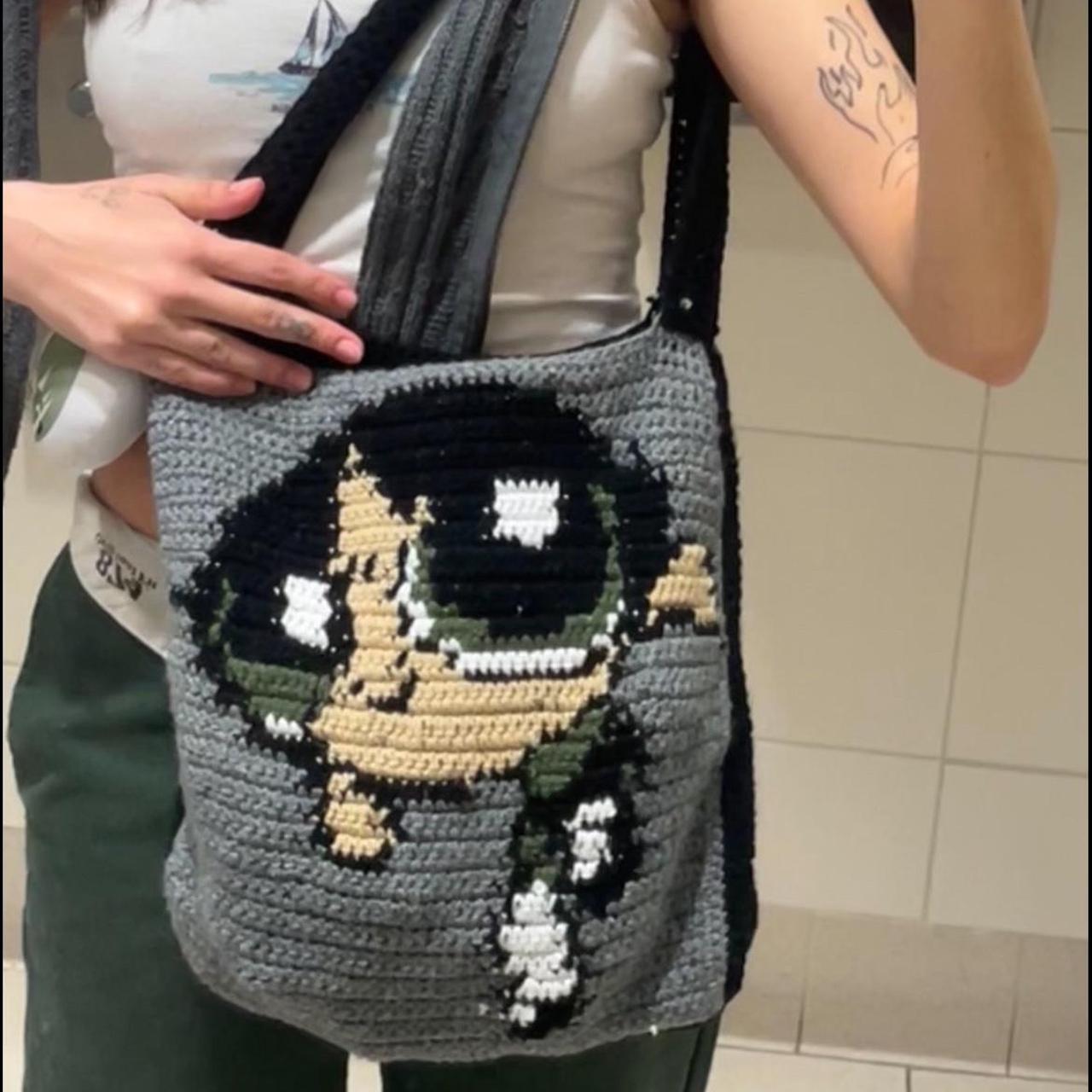 crochet buttercup totebag, 18in long x 20in tall x... - Depop