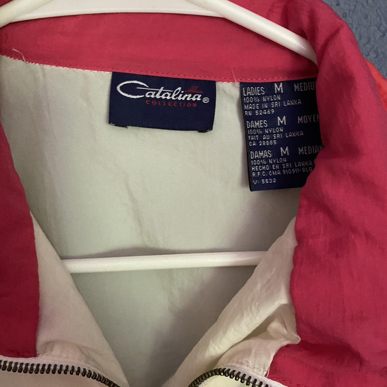 Vintage Catalina Jacket Womens Medium White White... - Depop