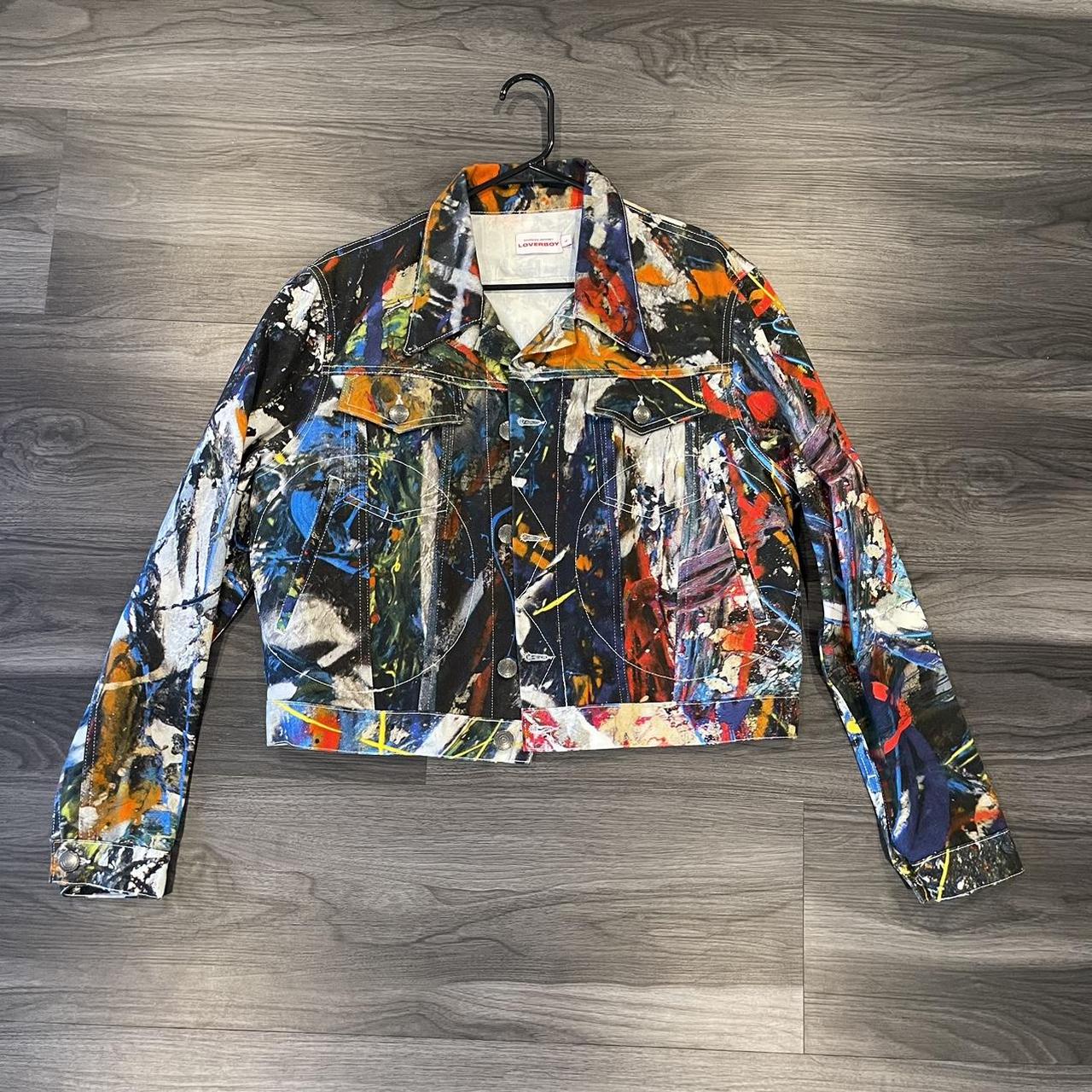 Charles Jeffrey lover boy paint jacket worn... - Depop
