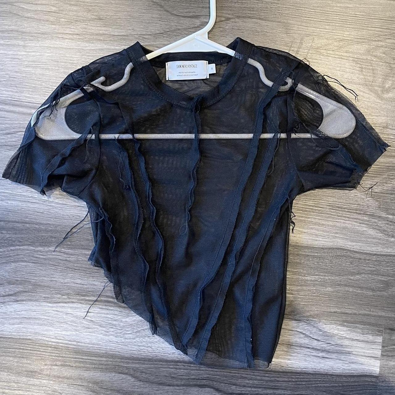 Sami miro vintage mesh shirt xs - Depop