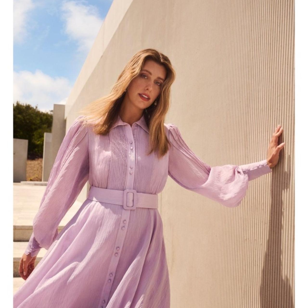 FREE shipping 🌻 basque textured long sleeve midi... - Depop