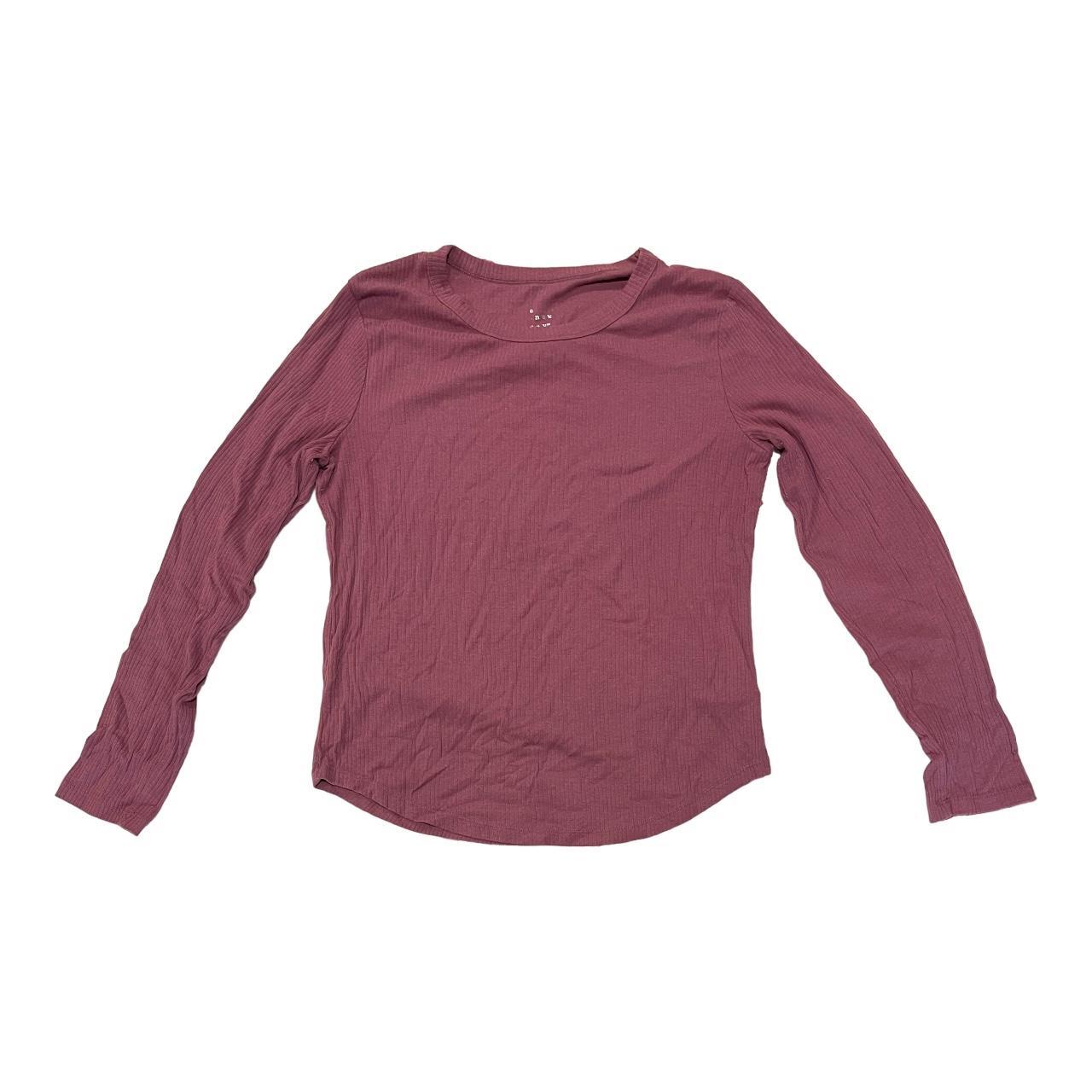 mauve/ pink long sleeve from target Size:... - Depop