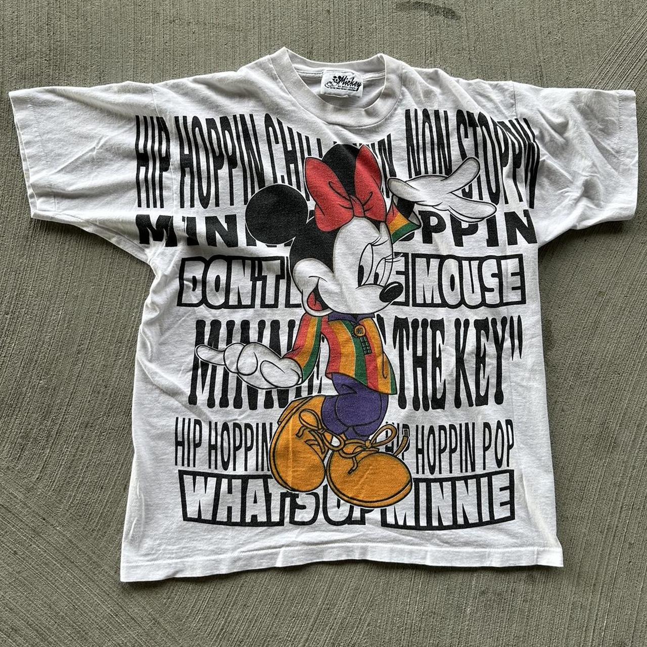 Mickey By Jerry Leigh Minnie Mouse Hip Hop Rap Shirt... - Depop