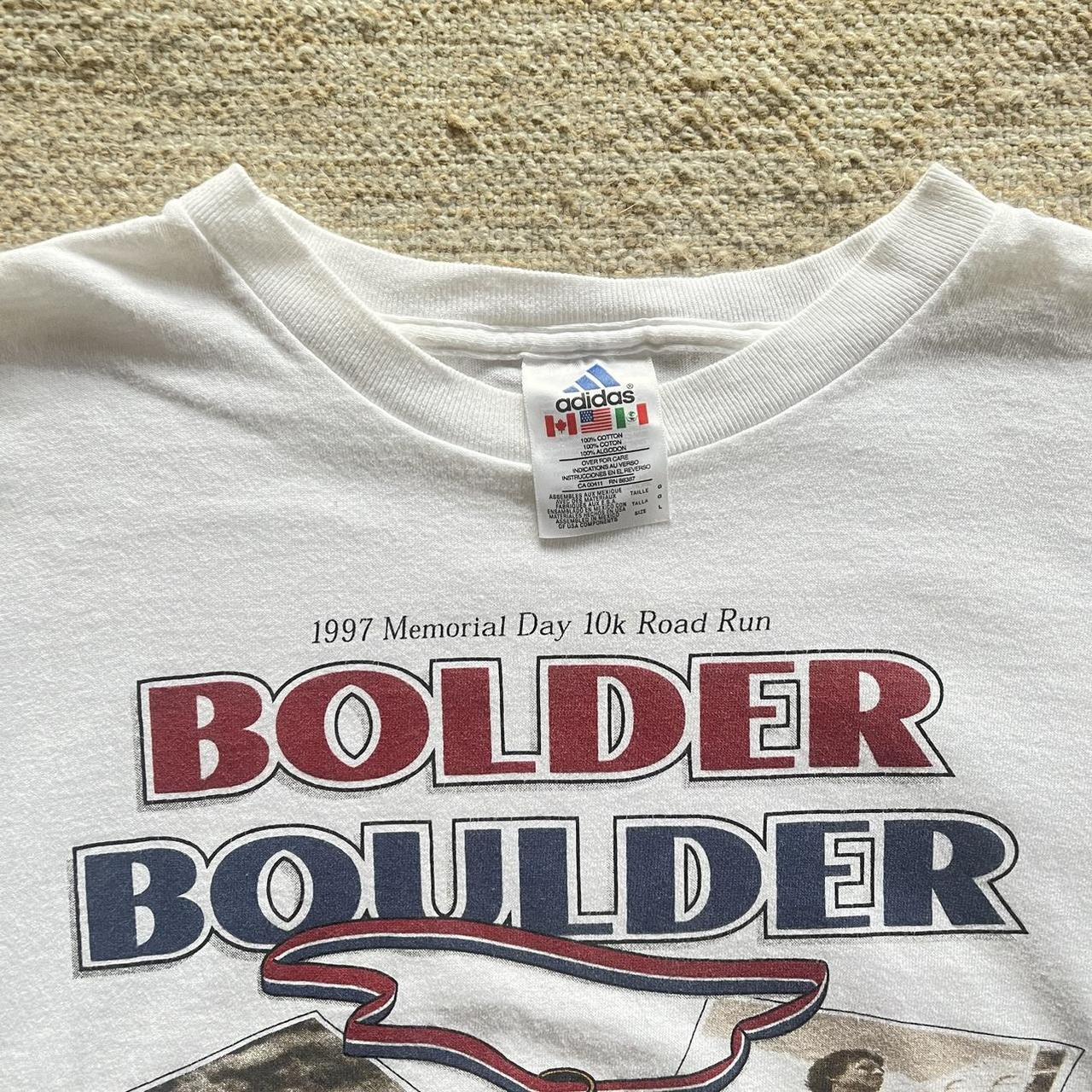 Vintage 1997 Bolder Boulder Graphic Tee Boulder,... - Depop