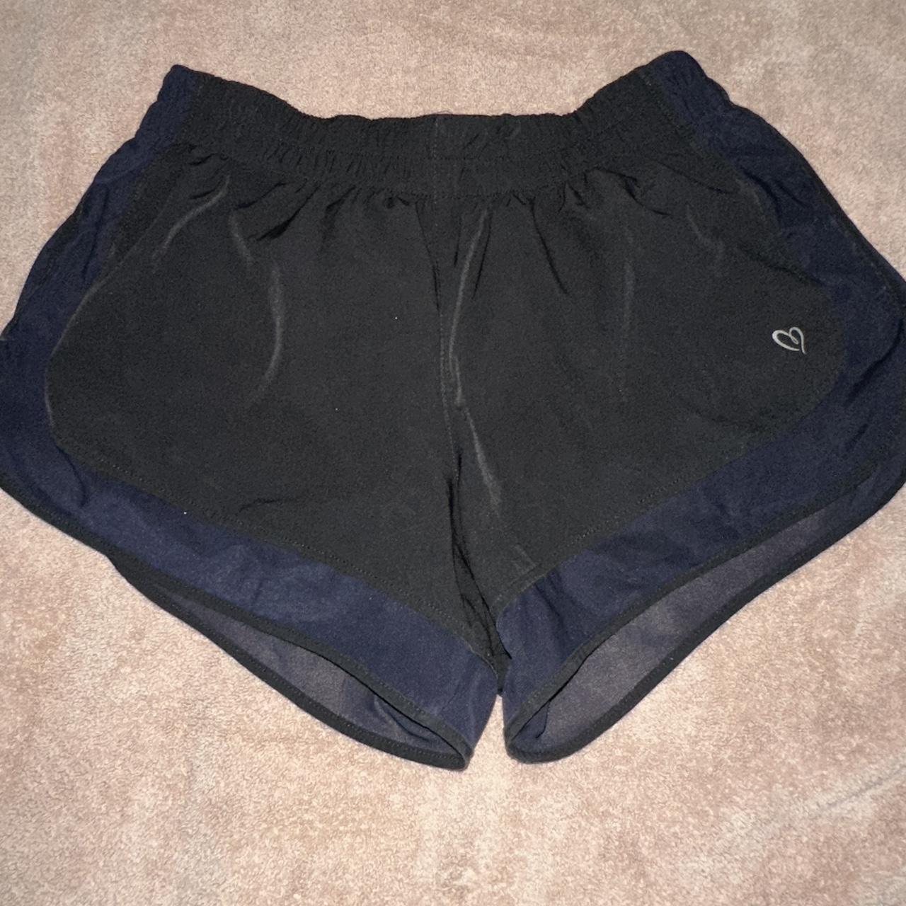 Super comfy black workout shorts, mesh bottom... - Depop