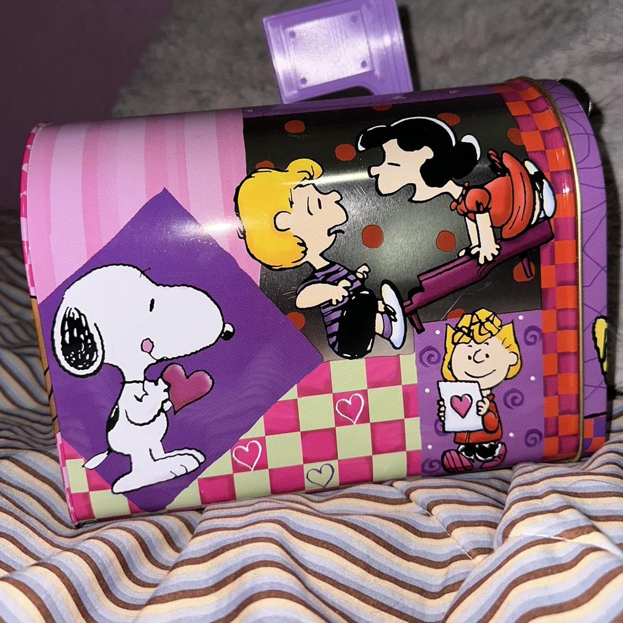 Peanuts valentine mail box tin #peanuts #snoopy... | Depop