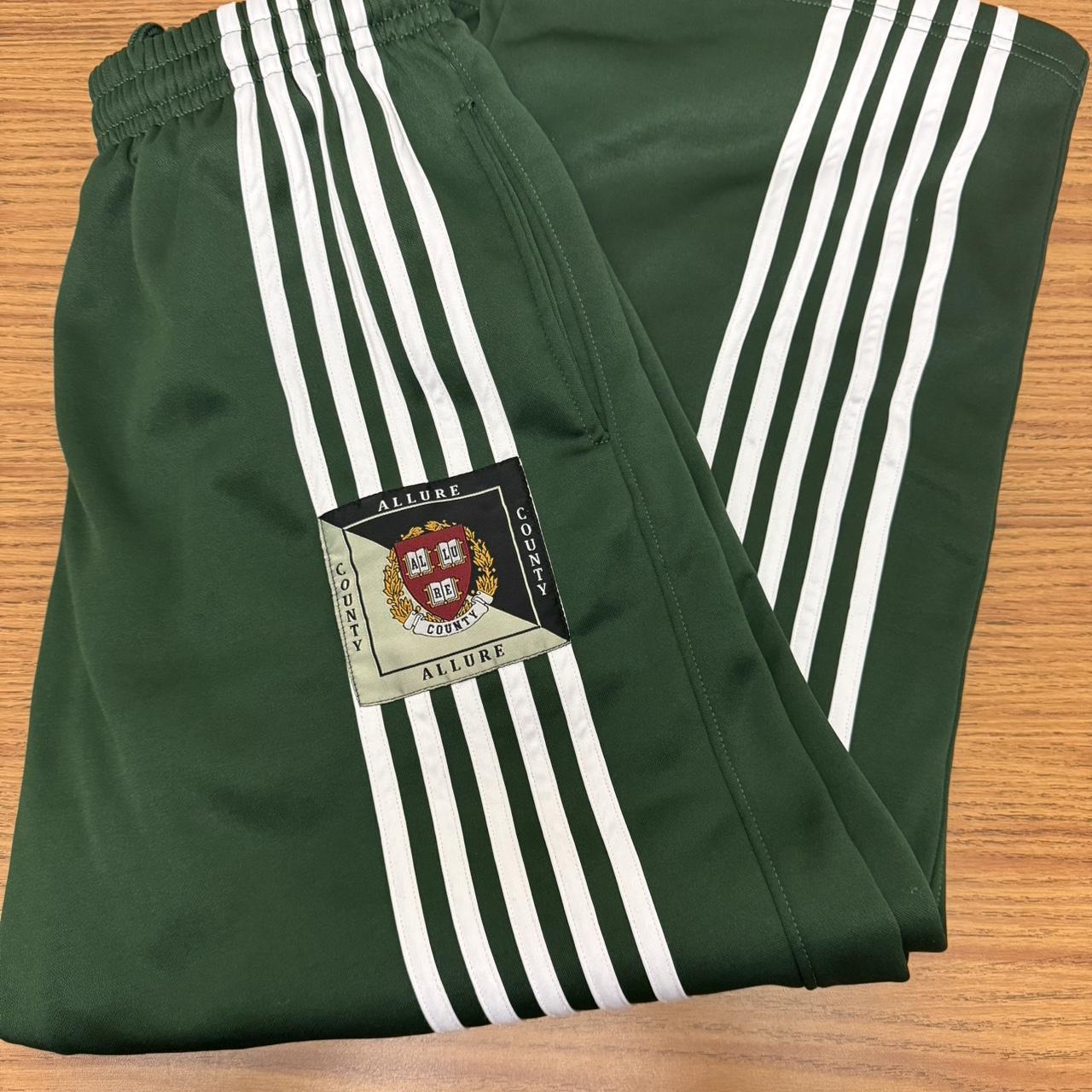 Allure County Green Striped Trackpants Sz L Never... | Depop