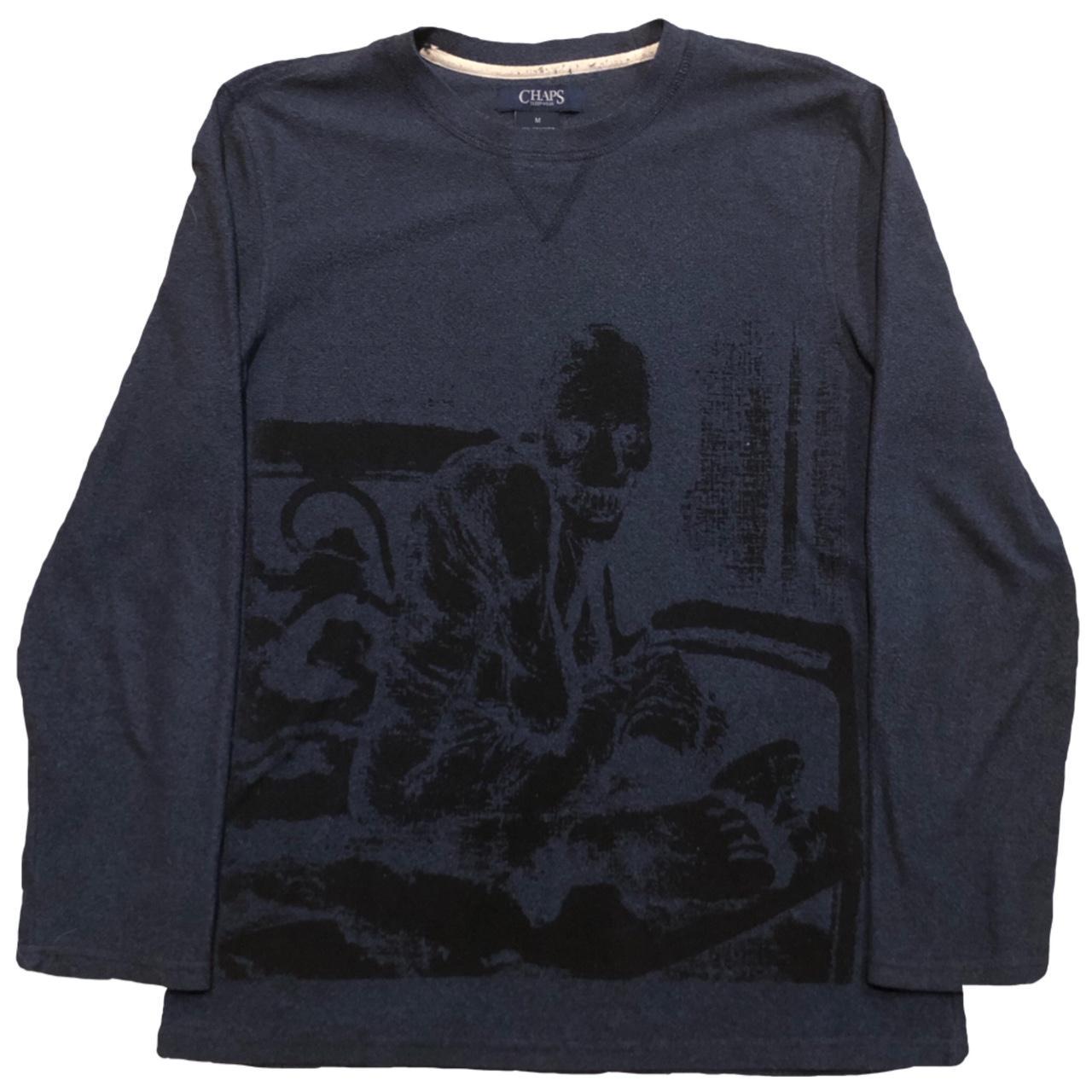 Sleep experiment printed on secondhand navy... - Depop